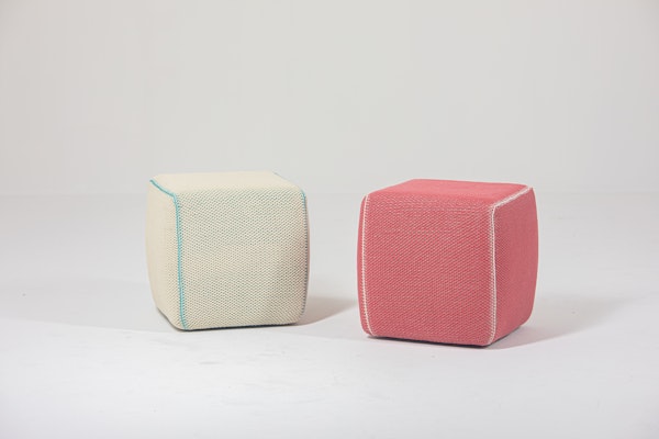 BuzziKnit Pouf Square, Fashion Meets Function | BuzziSpace