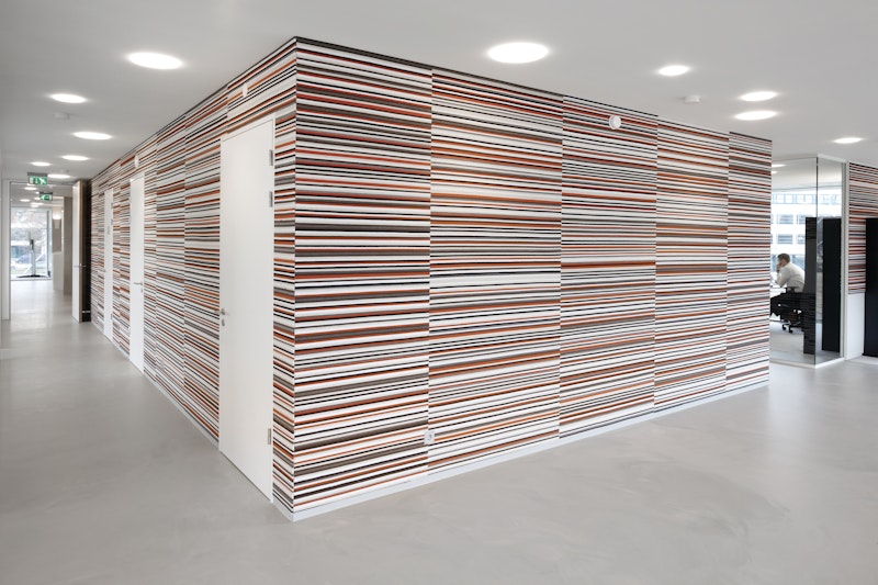 BuzziBrickBack, tactile sound-absorbing wallpaper | BuzziSpace