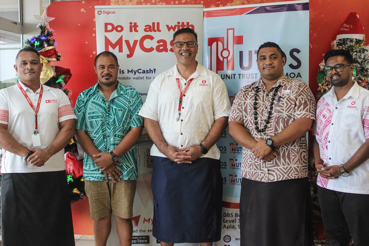 Digicel Samoa and Unit Trust of Samoa announce MyCash Partnership
