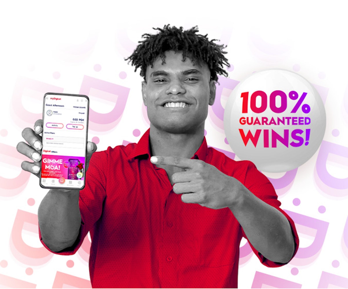 Shake To Win in the MyDigicel App