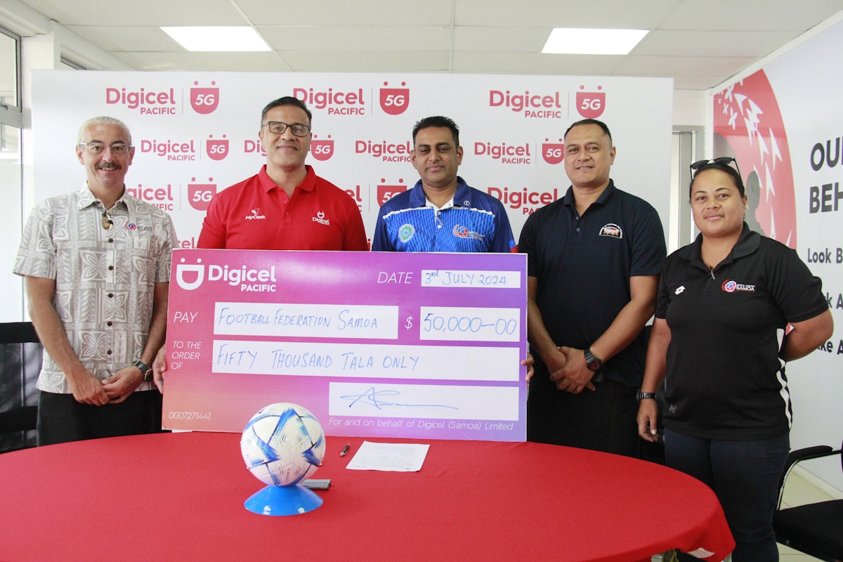 Digicel Samoa sponsors the Football Federation Samoa