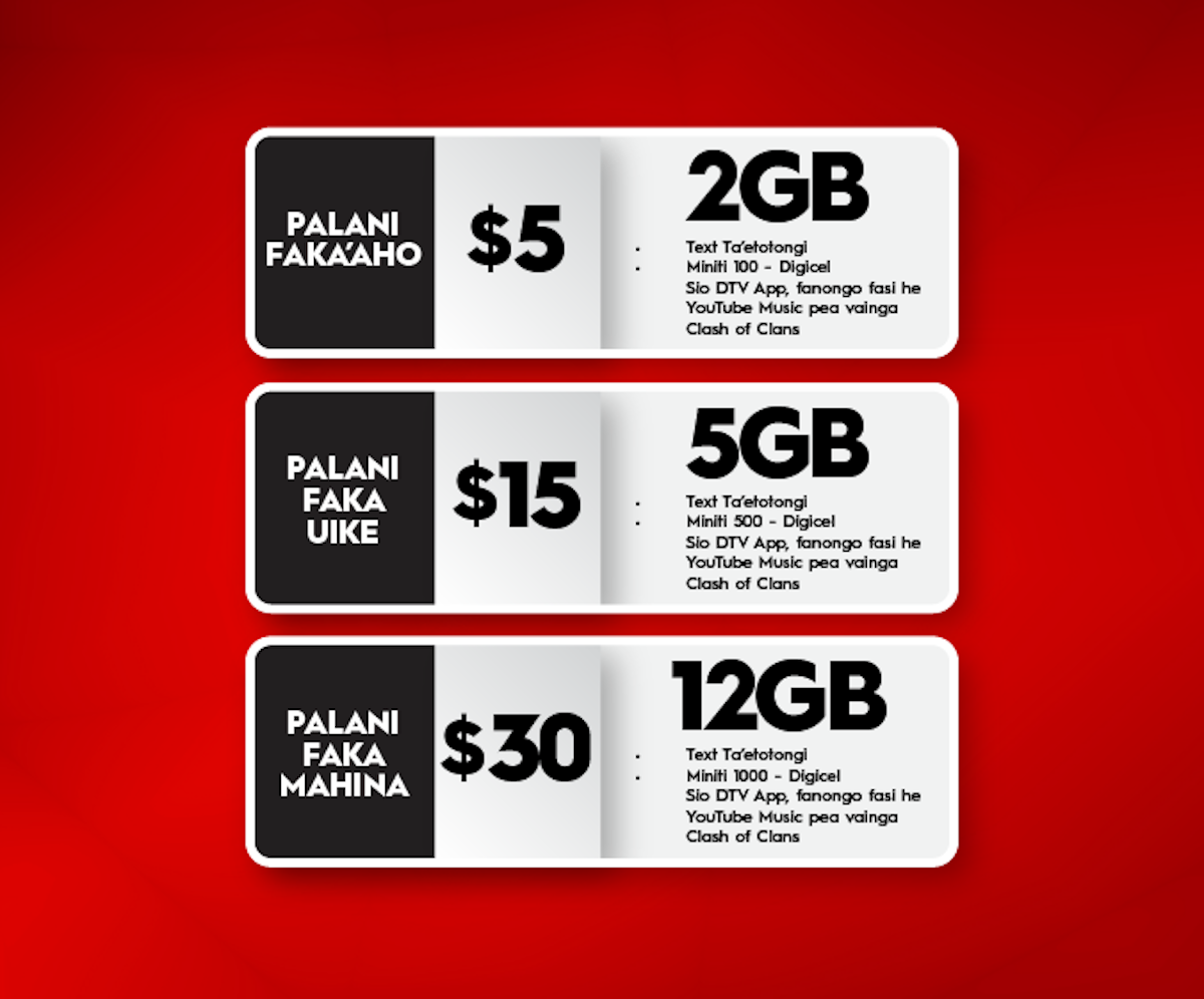 ALL IN ONE PROMOTIONS | Digicel Tonga