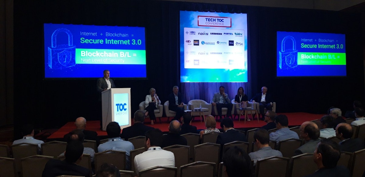 The CargoX neutral platform presented at the TOC Americas conference to ...
