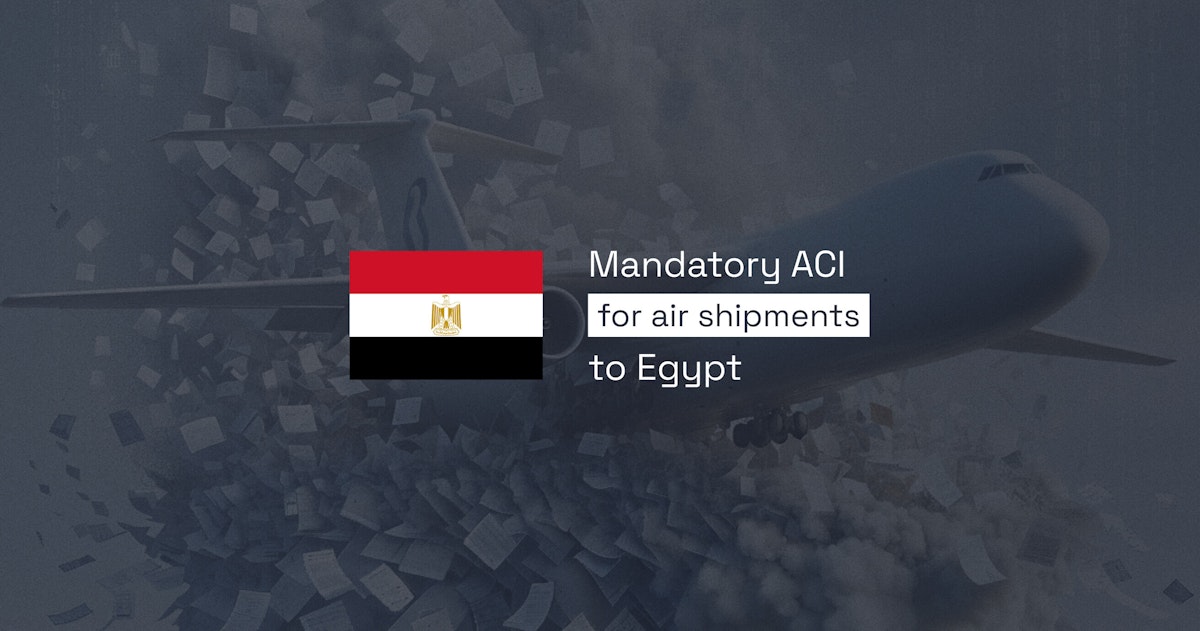 Important announcement: Mandatory ACI implementation for air shipments ...