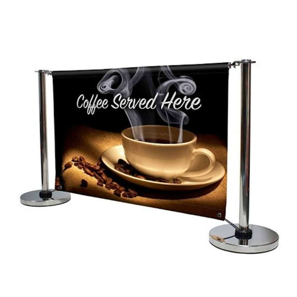 Café Barriers | Banners | Windbreaks | Display Wizard