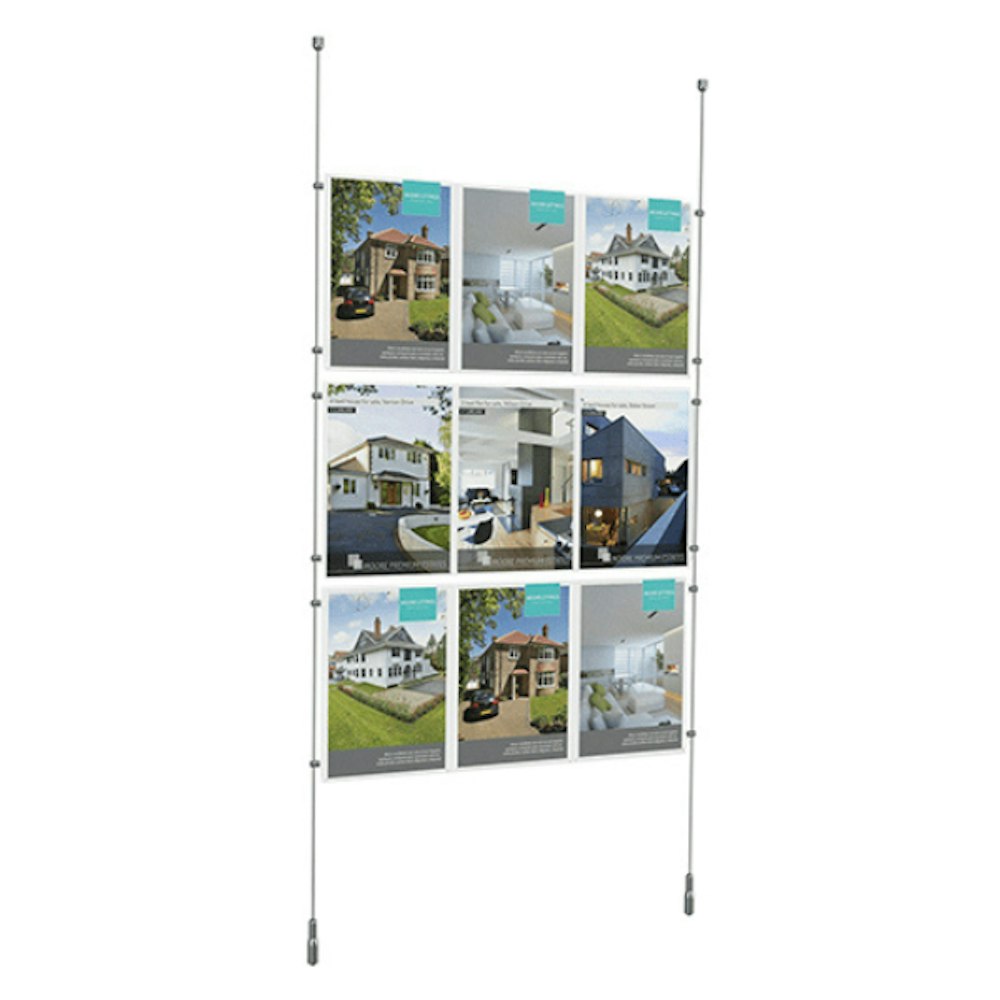 Estate Agent Window Displays | Cable Display Kits