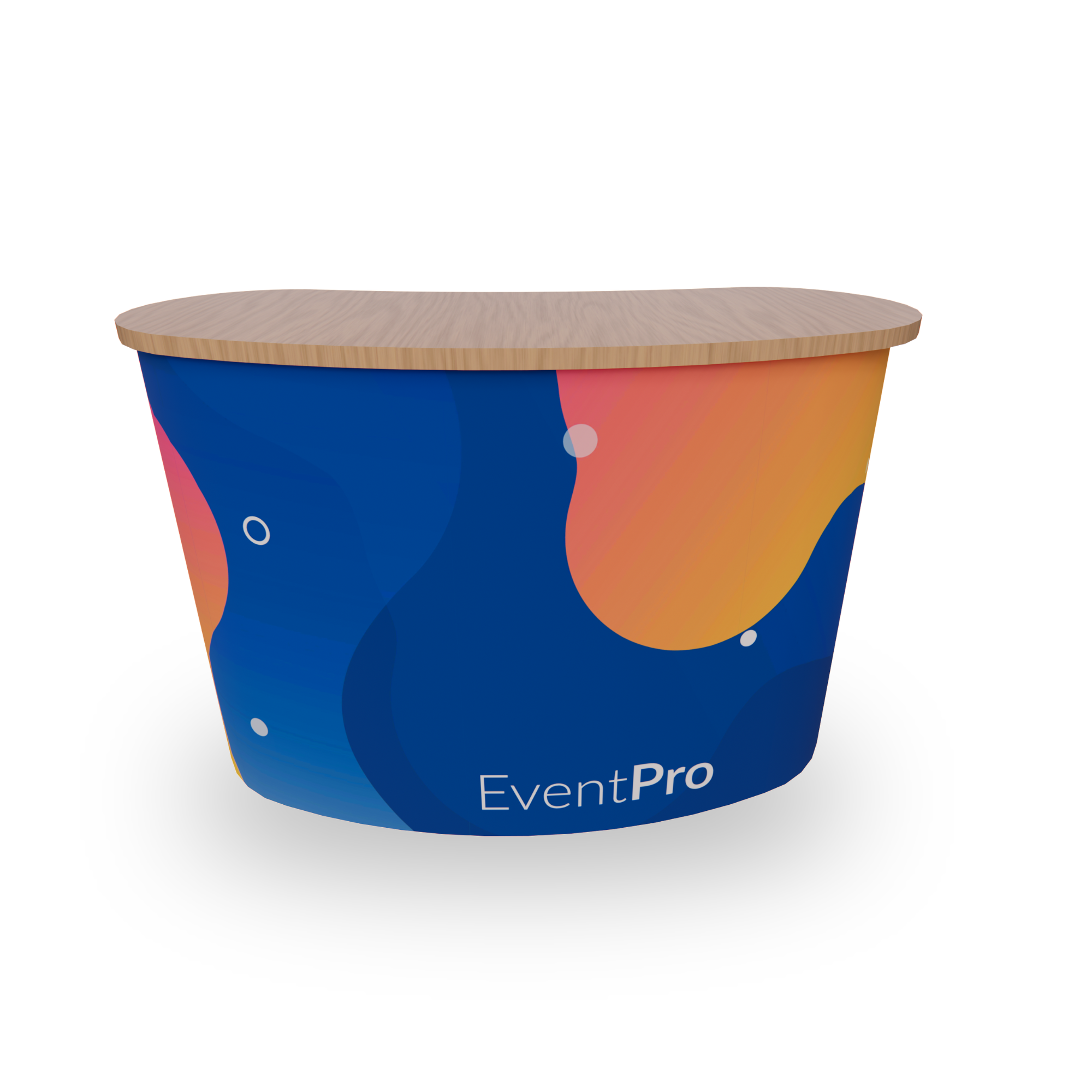 EventPro Curved Pop Up Counter | Exhibition Counter