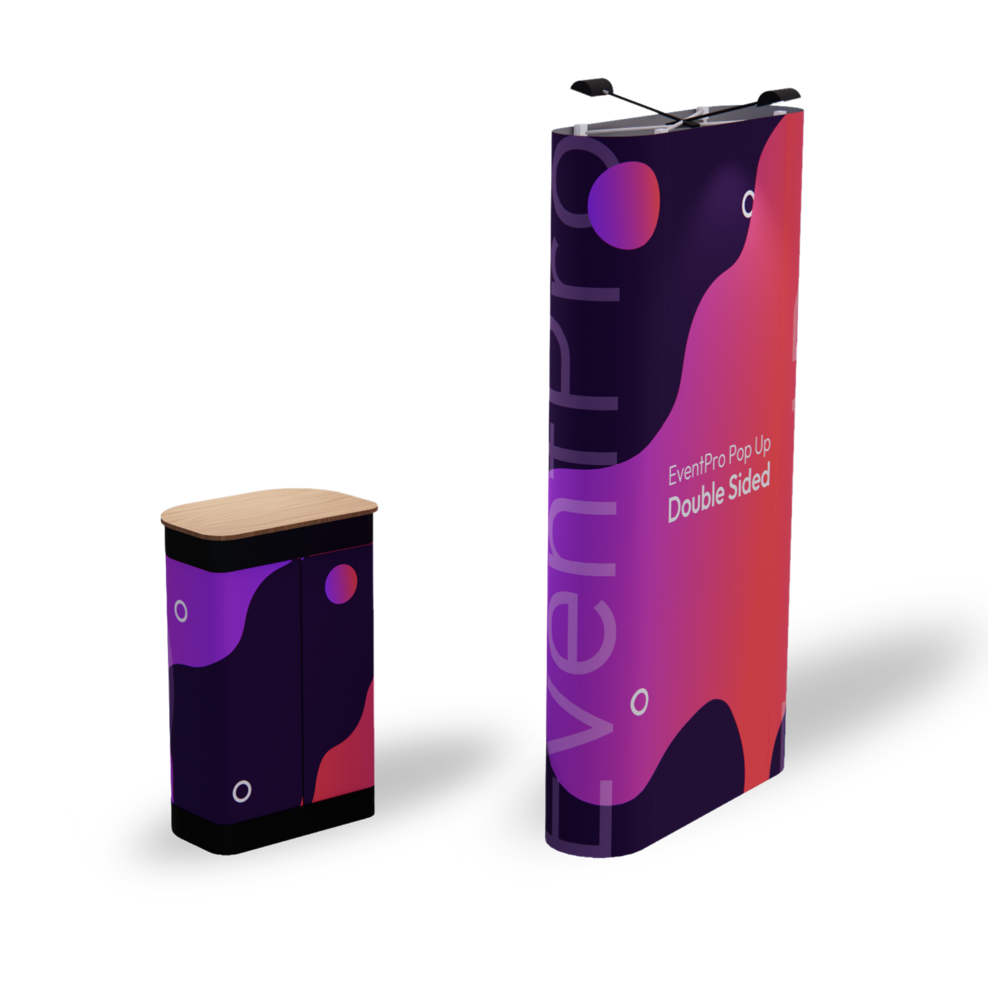3x1 Pop Up Stands | 3x1 Straight Double Sided Pop Up Display Stand