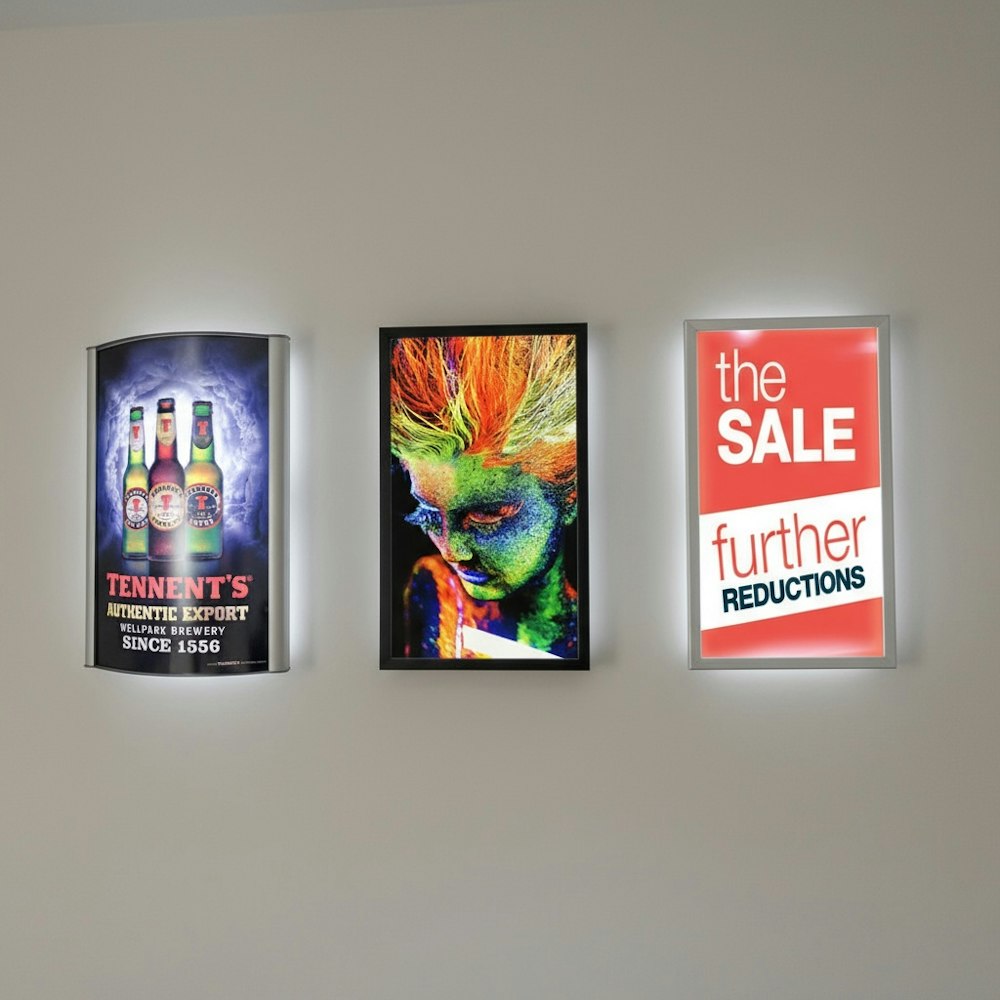 Wall Mounted Lightboxes | Slim SEG LED Fabric Displays