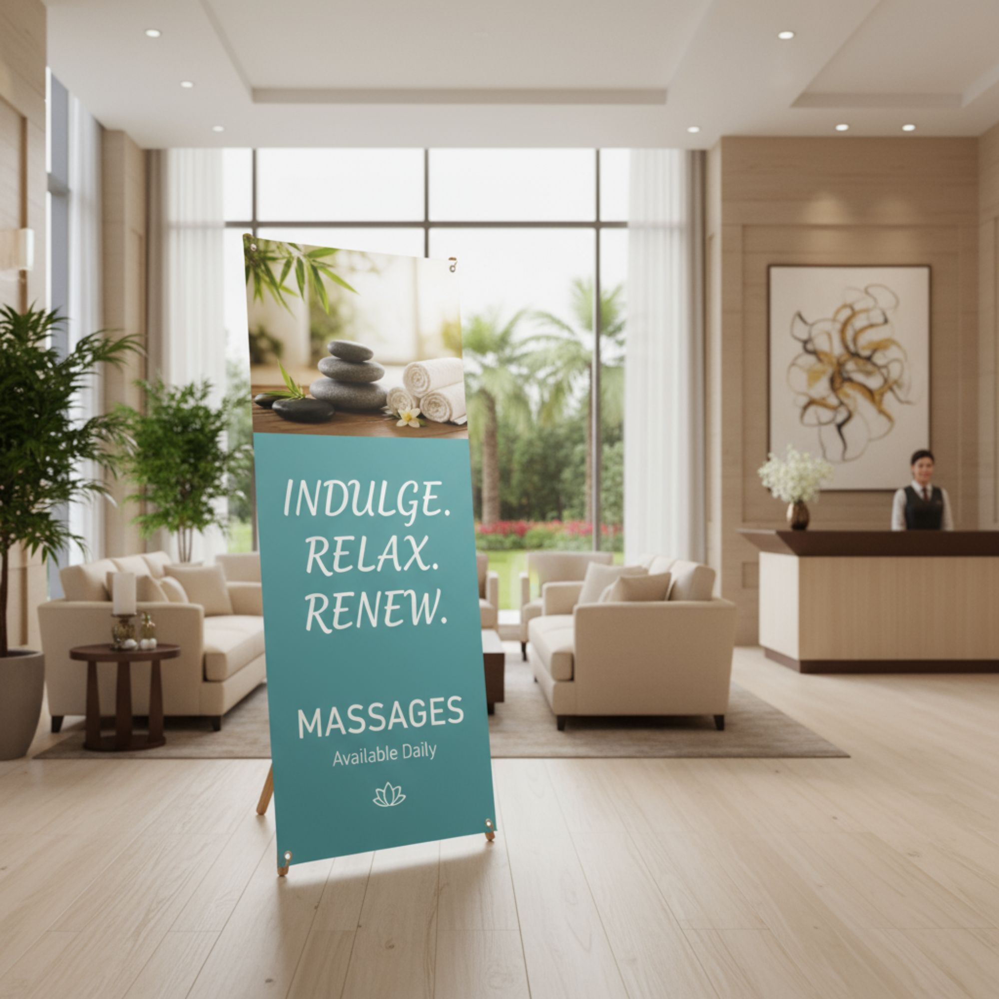 Bamboo | X Framed Bamboo Banner Stand | 2 available sizes