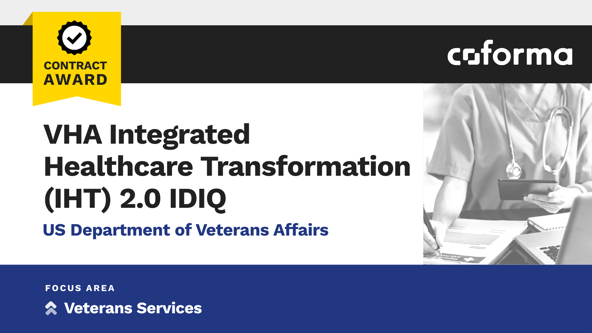 Coforma to Support Veteran Healthcare Initiatives as Sub on VHA IHT 2.0 ...