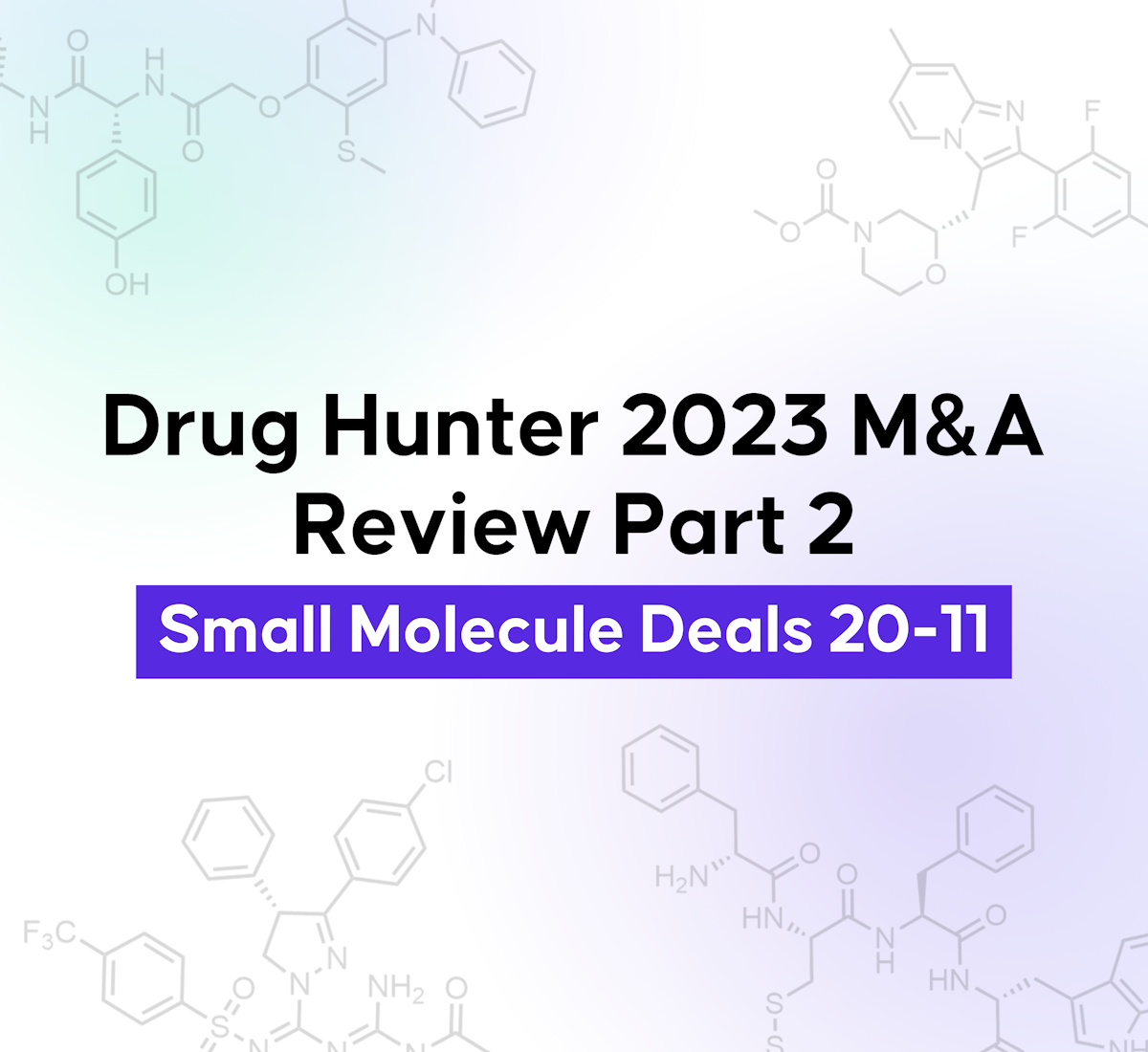 Drug Hunter 2023 M&A Review: Part 2 – Small Molecule-Focused Deals Countdown