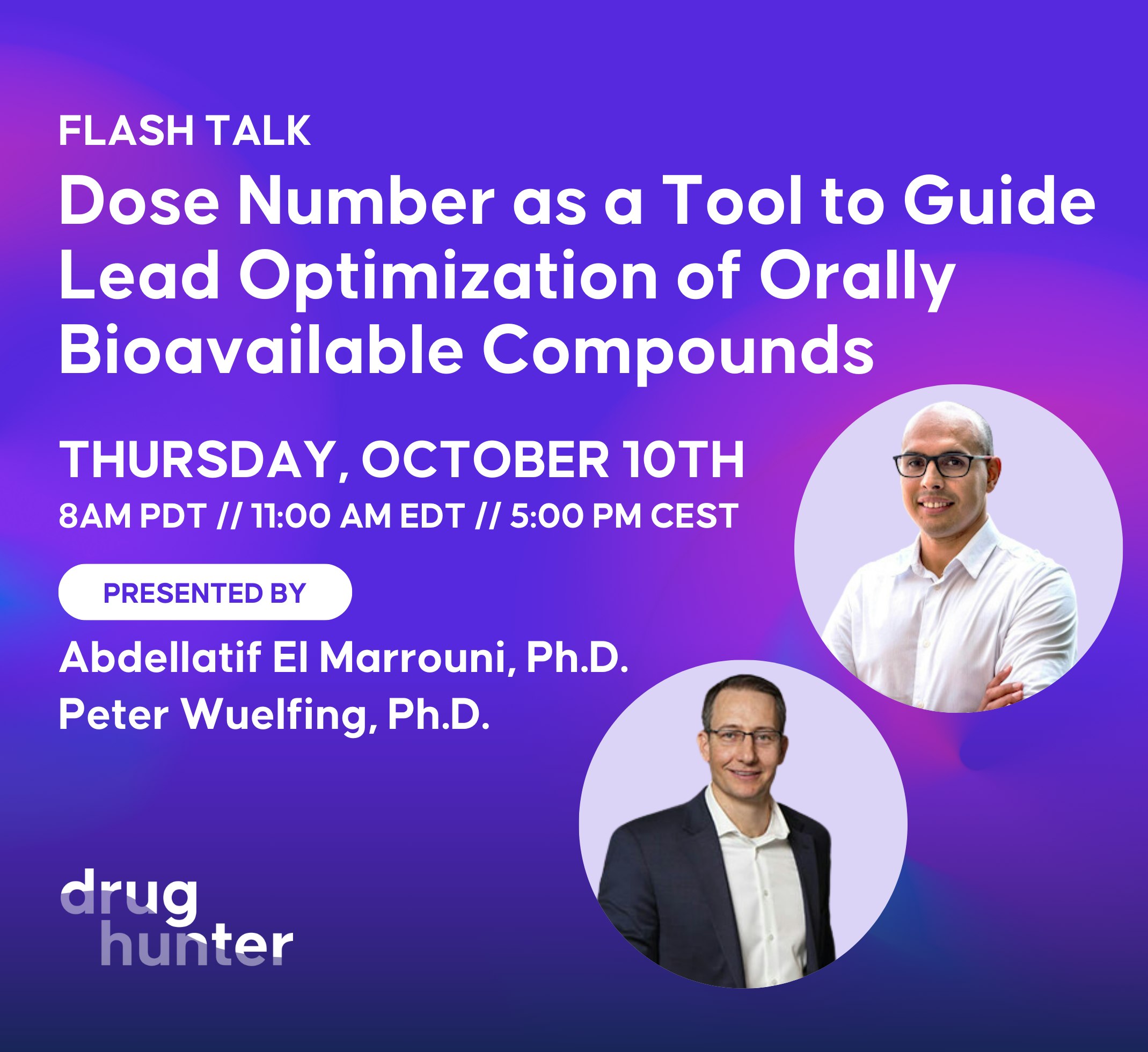 Drug Hunter Flash Talk Registration October 10