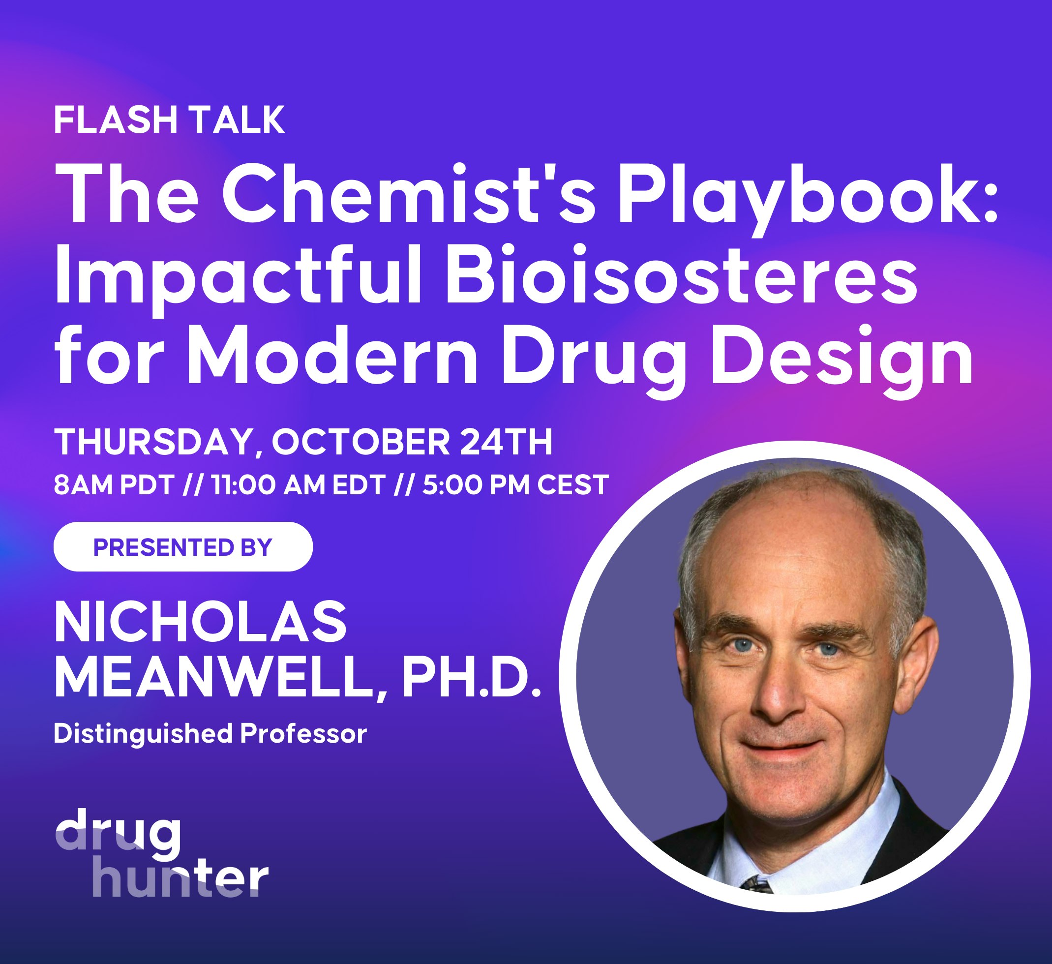 Drug Hunter Flash Talk Registration October 24