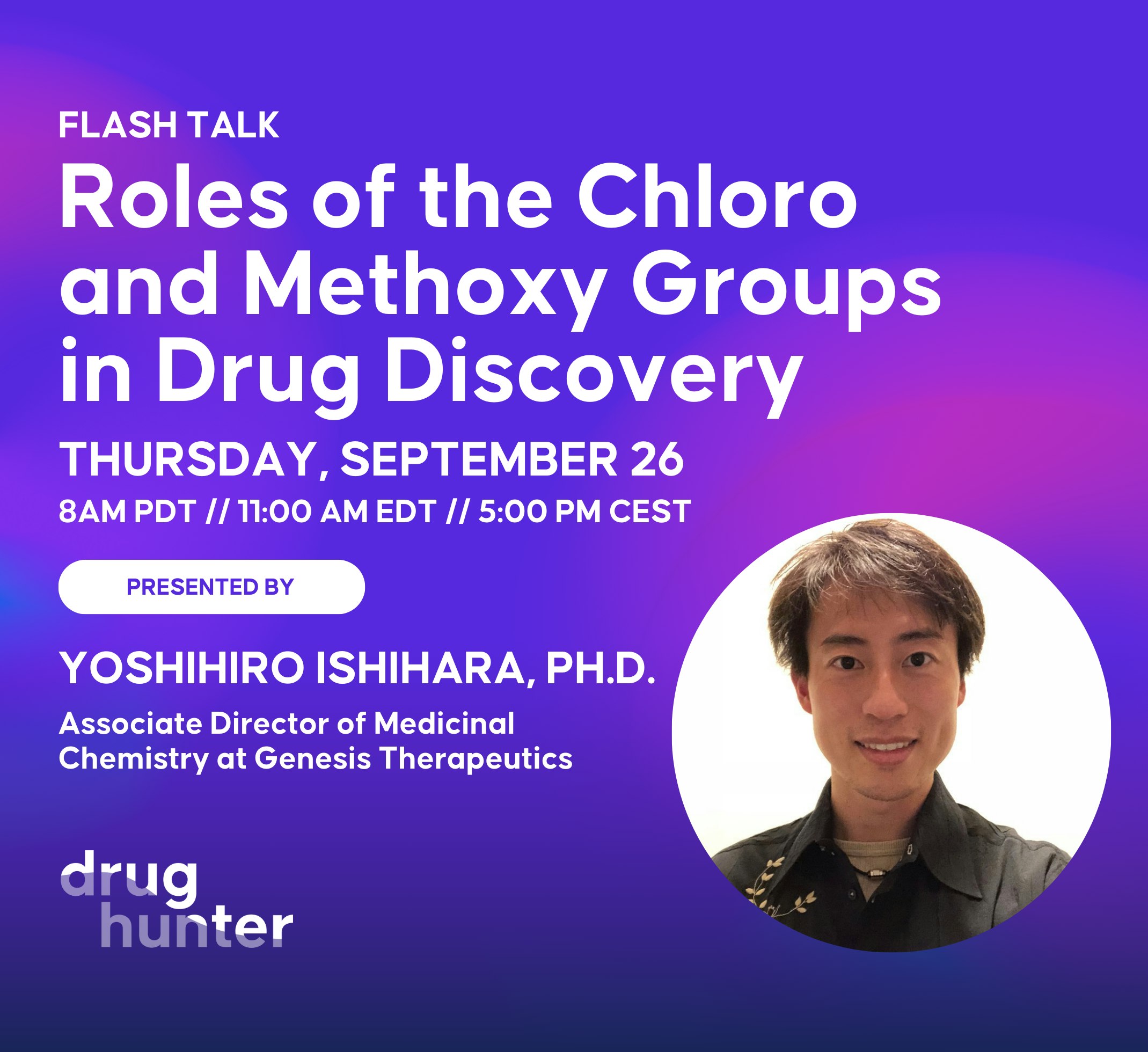 Drug Hunter Flash Talk Registration September 26