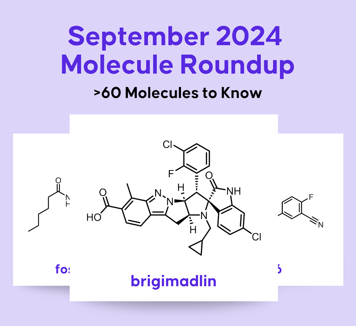 September 2024 Molecule Roundup | >60 Molecules to Know