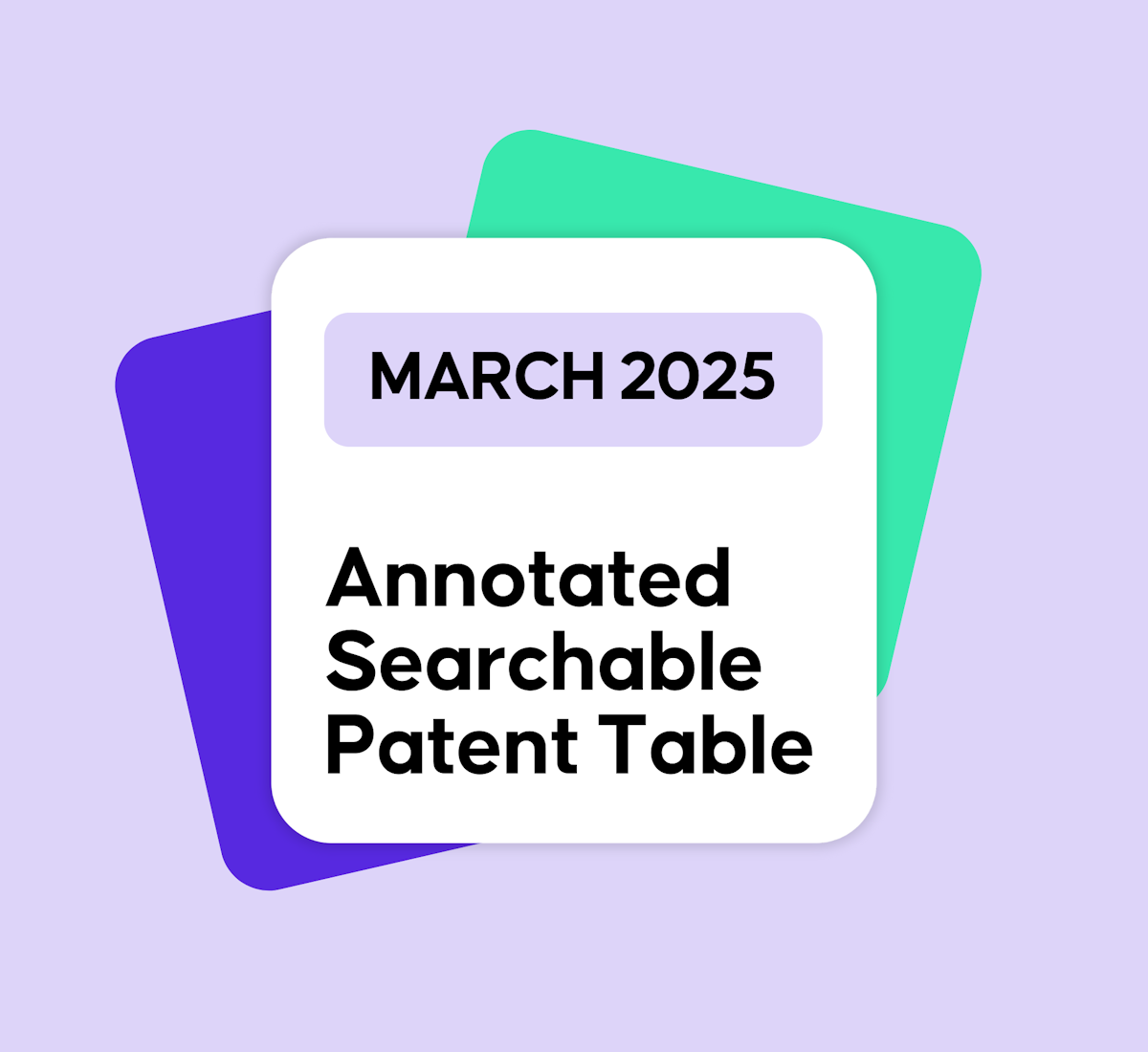 March 2025 Annotated Searchable Patent Table