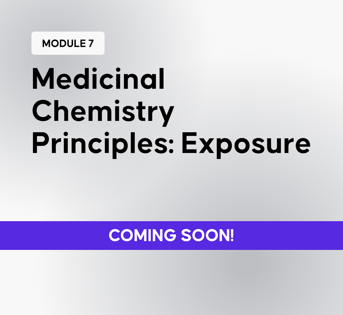 Medicinal Chemistry Principles: Exposure