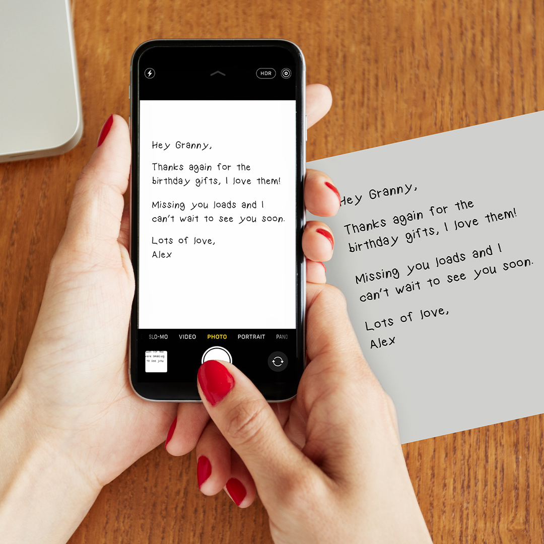 Our latest feature: Handwritten Messages | TouchNote