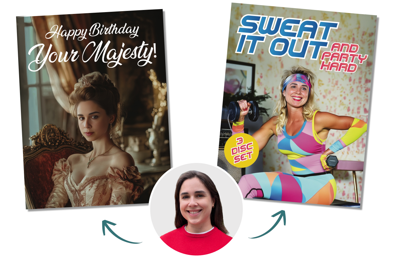 Personalized AI Photo Swap Greeting Cards