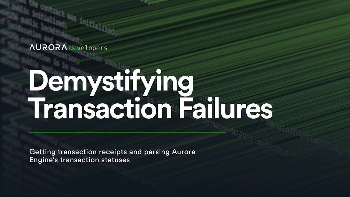 Demystifying Transaction Failures Demystifying Transaction Failures