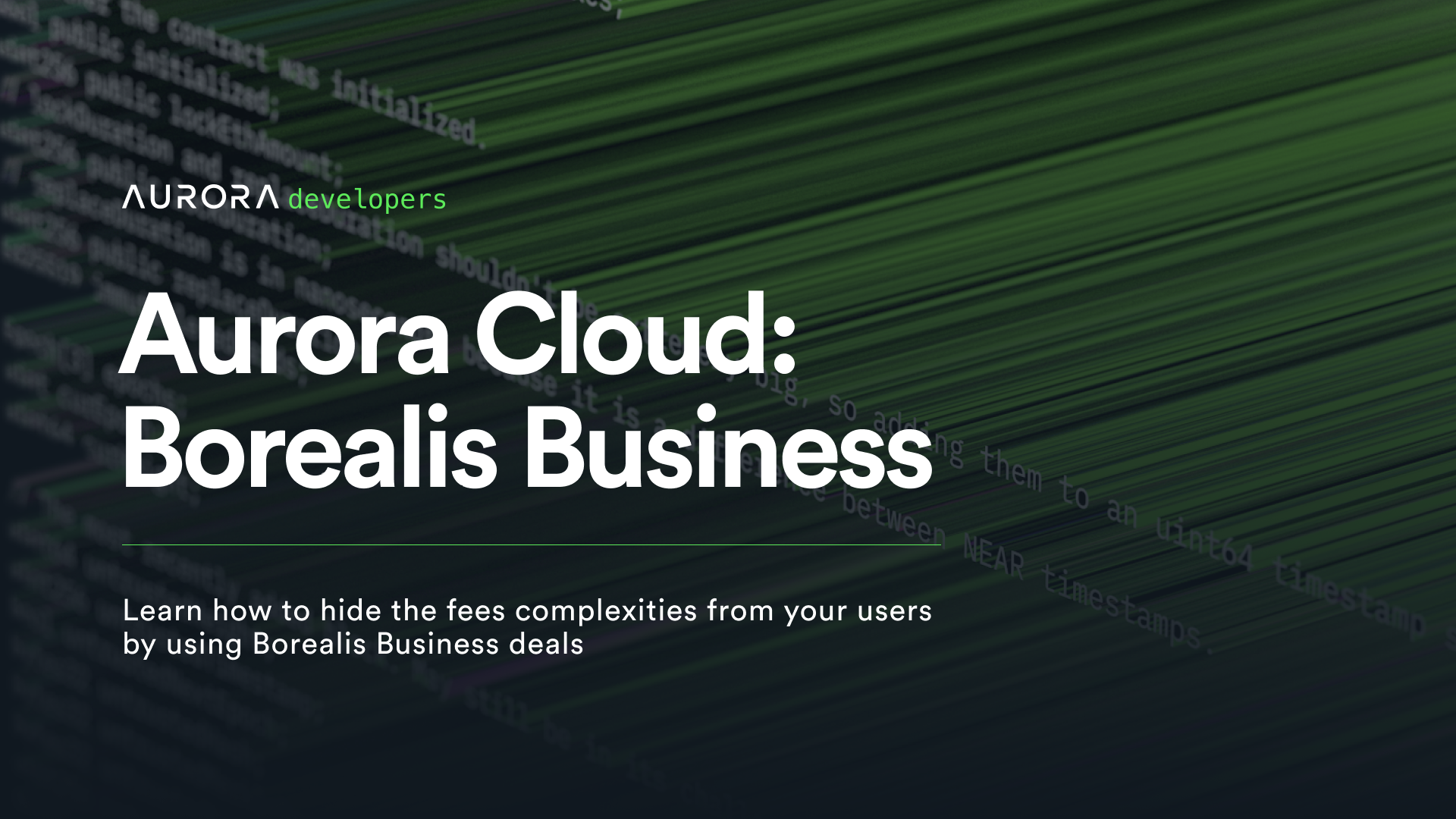 Aurora Cloud: Borealis Business | Aurora Documentation