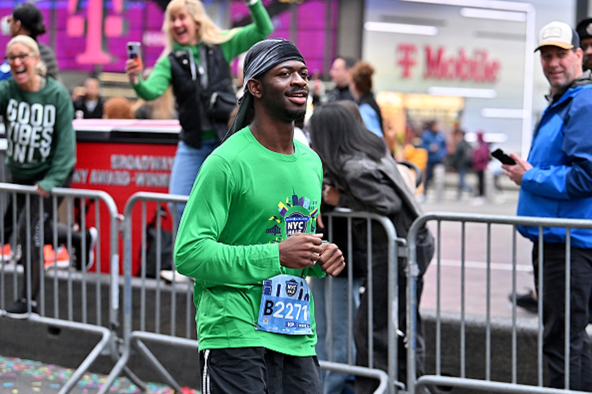 Lil Nas X Runs New York City Half Marathon in Coach High Top Sneakers