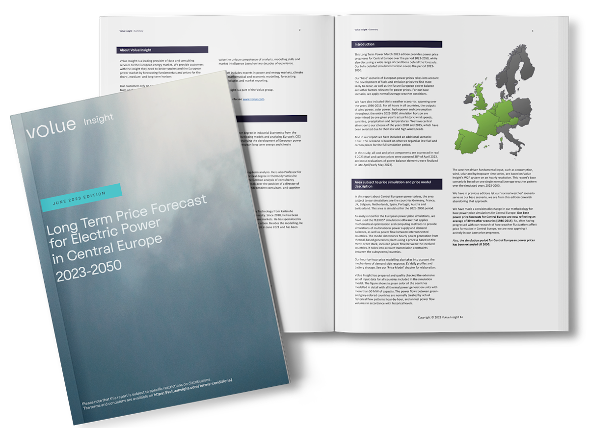 Nordic and Central European Long Term Reports – Volue