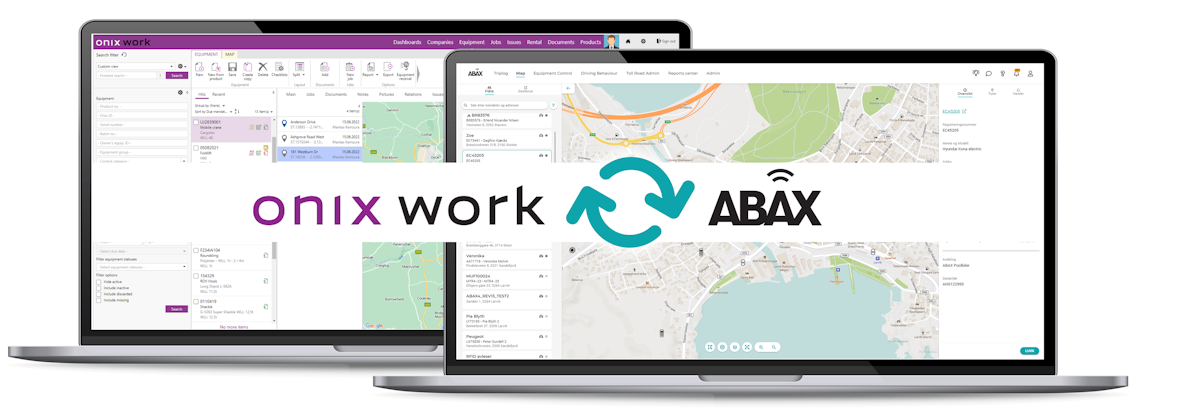 Onix Work integrates ABAX platform and asset tracking | ABAX