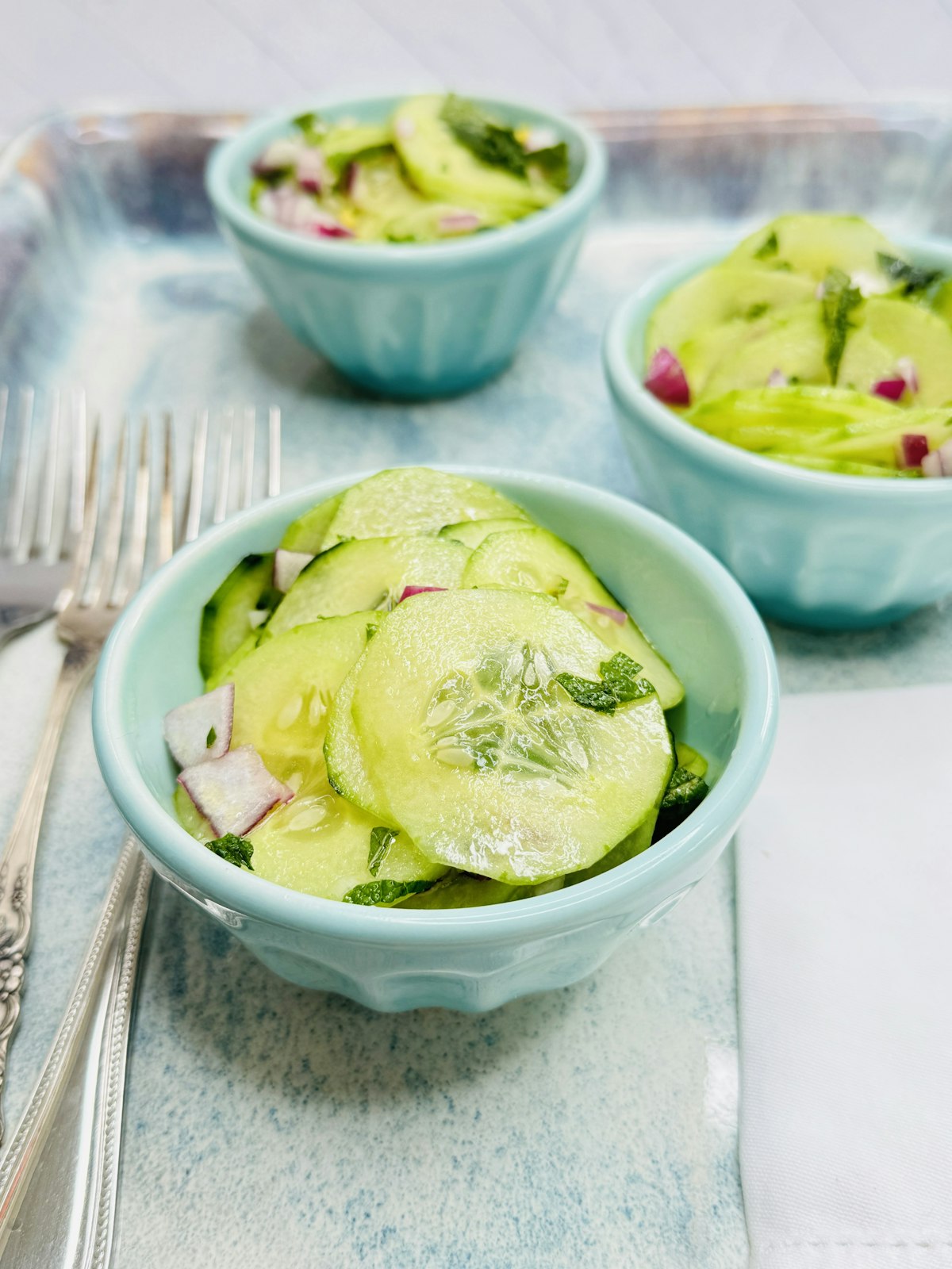Cuke Mint Salad - WTFork