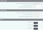 Create your own assessments and outcomes scoring systems