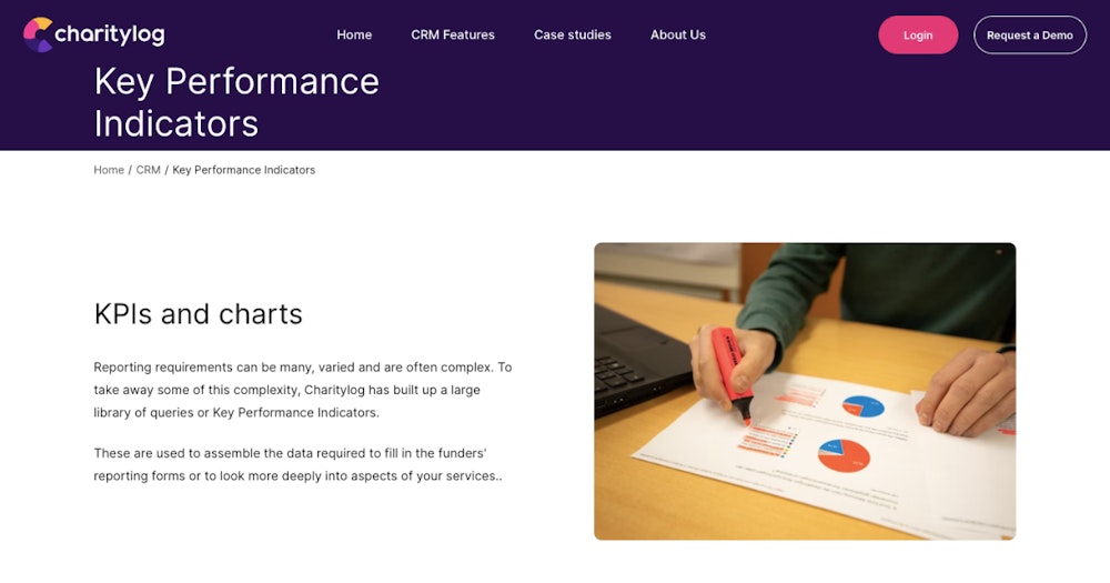 Analytics reporting and dashboard | Charitylog Analytics reporting and dashboard | Charitylog