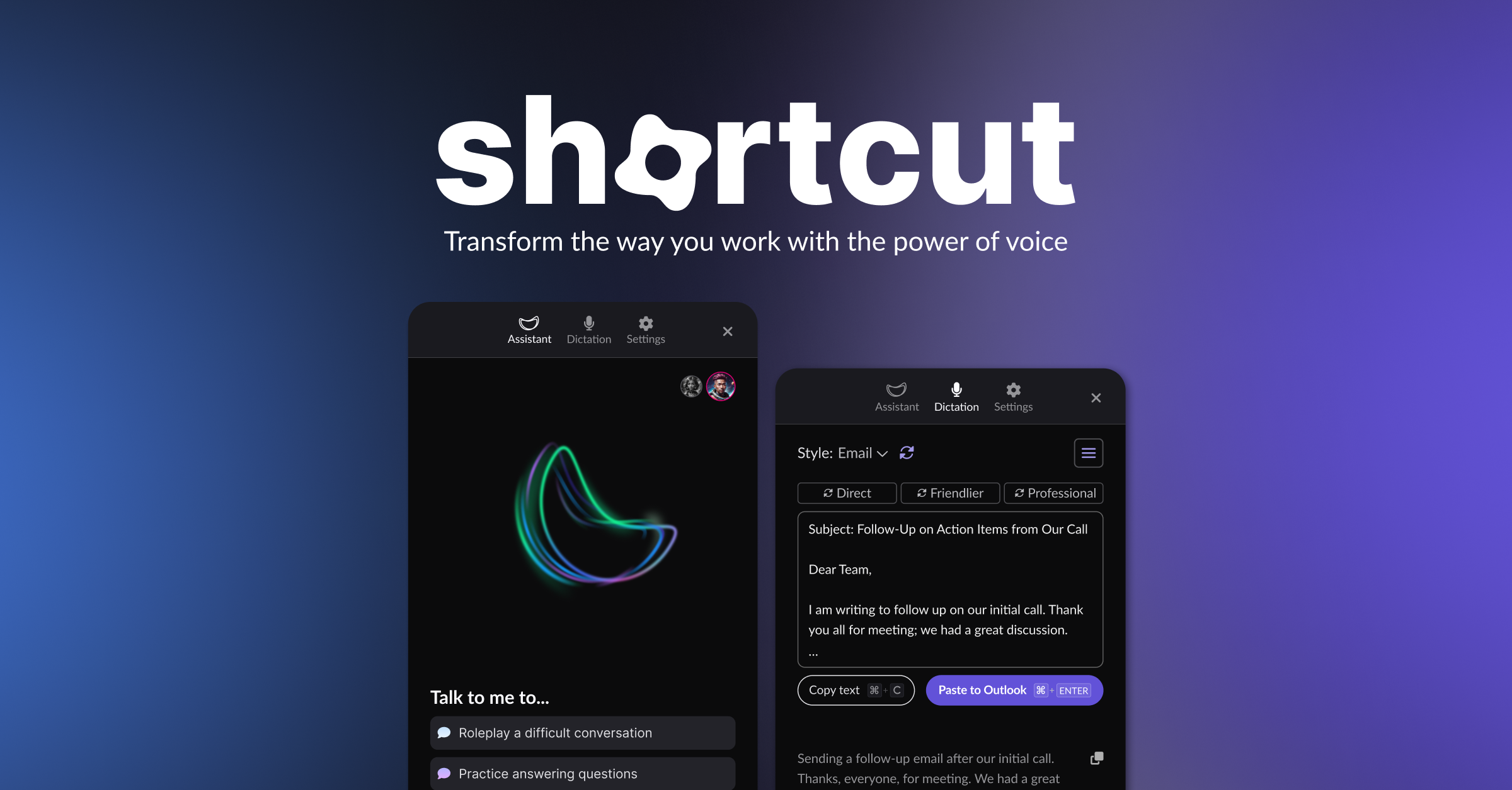 Introducing Shortcut: Work at the Speed of Voice | Deepgram