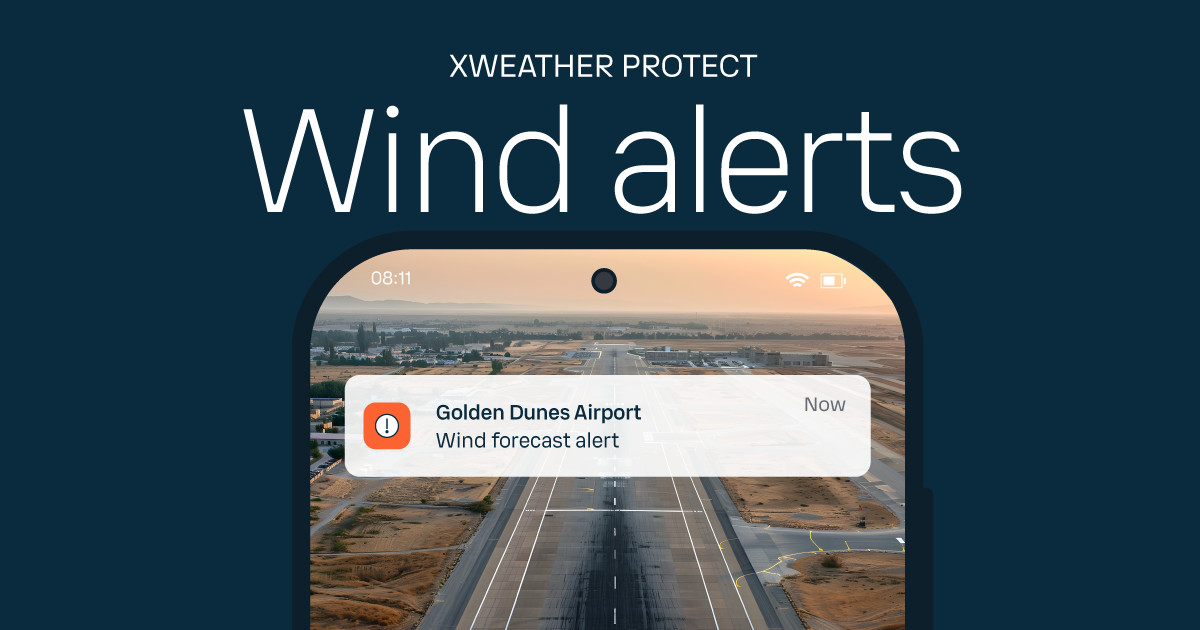 Wind forecast alerts with Xweather Protect - Xweather