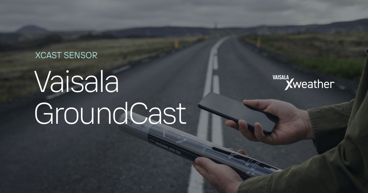 Vaisala GroundCast wireless road weather sensor - Xweather