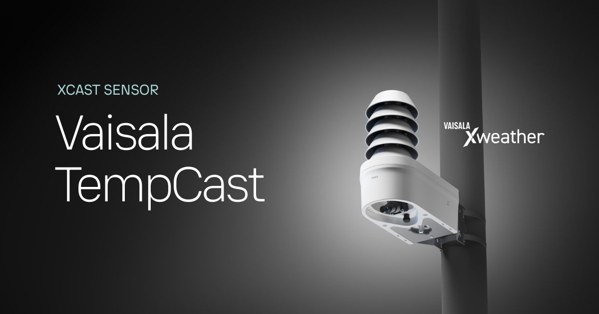 Vaisala TempCast wireless road weather sensor - Xweather