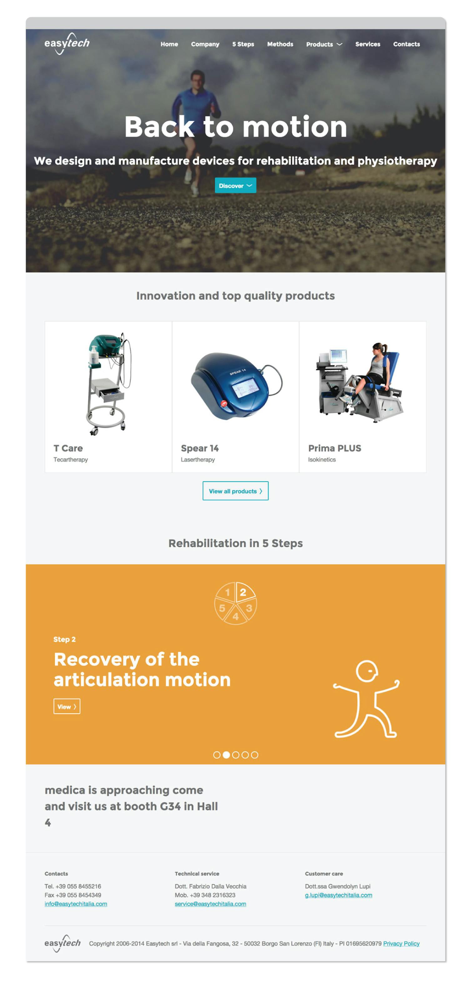 Easytech - Visual design / UX / Development - LeanPanda