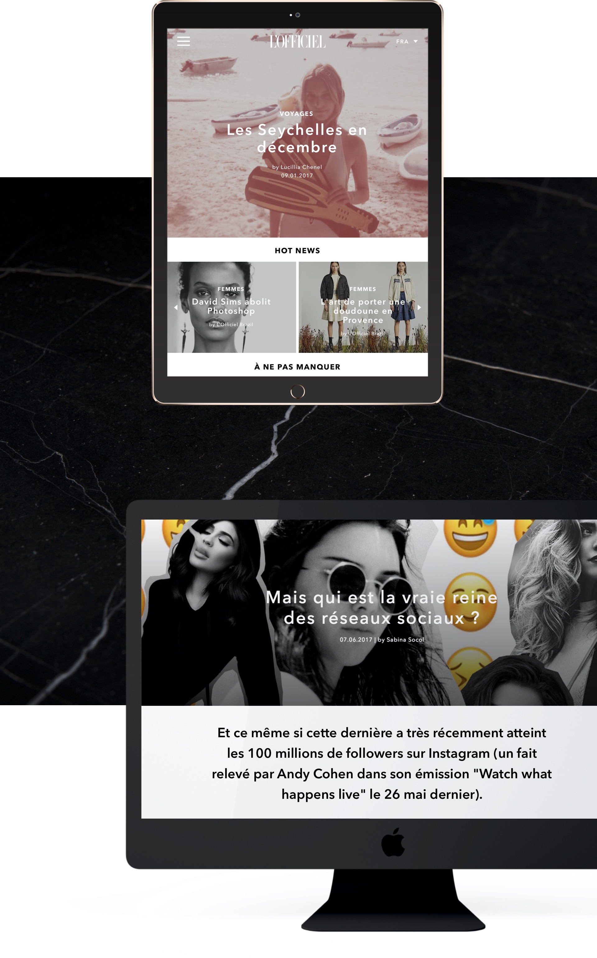 L’Officiel Website Design & Development - LeanPanda