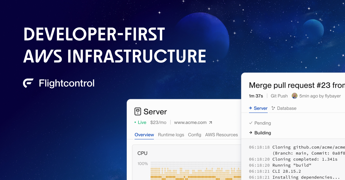 Flightcontrol - Developer-first AWS infrastructure