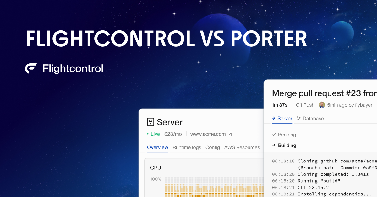 Flightcontrol vs Porter (Porter alternatives)