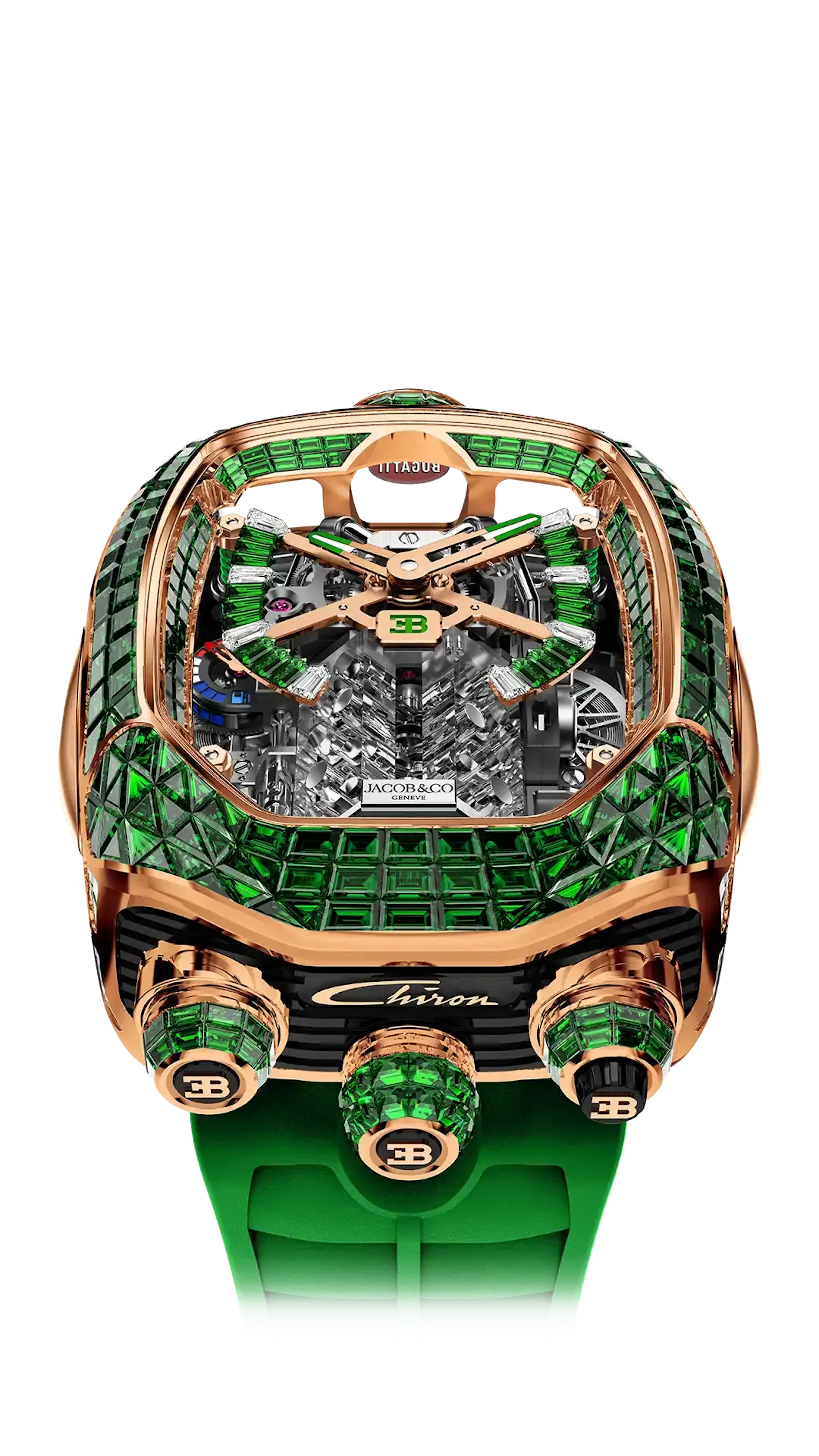 Bugatti Chiron Tourbillon Baguette | Jacob & Co.