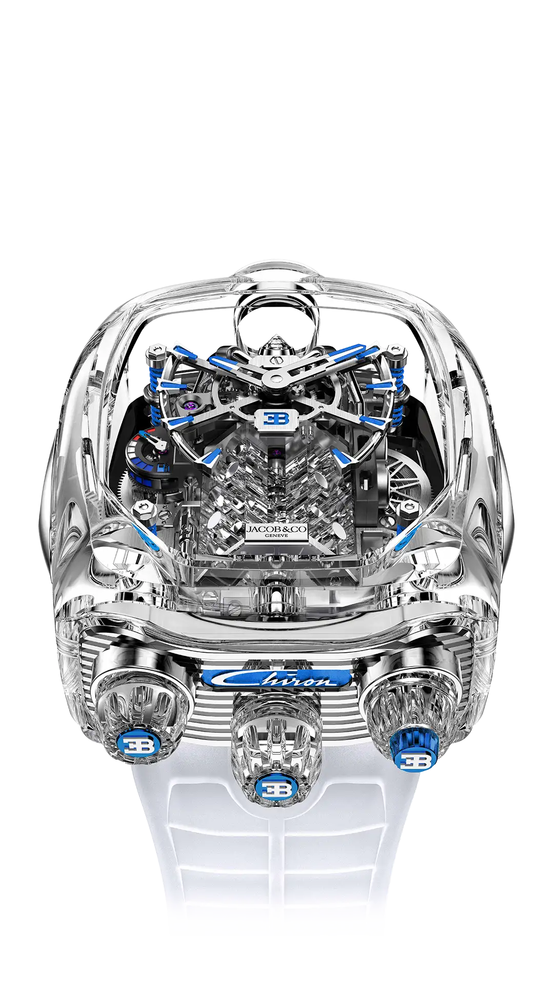 Bugatti Chiron Tourbillon Sapphire Crystal | Jacob & Co.