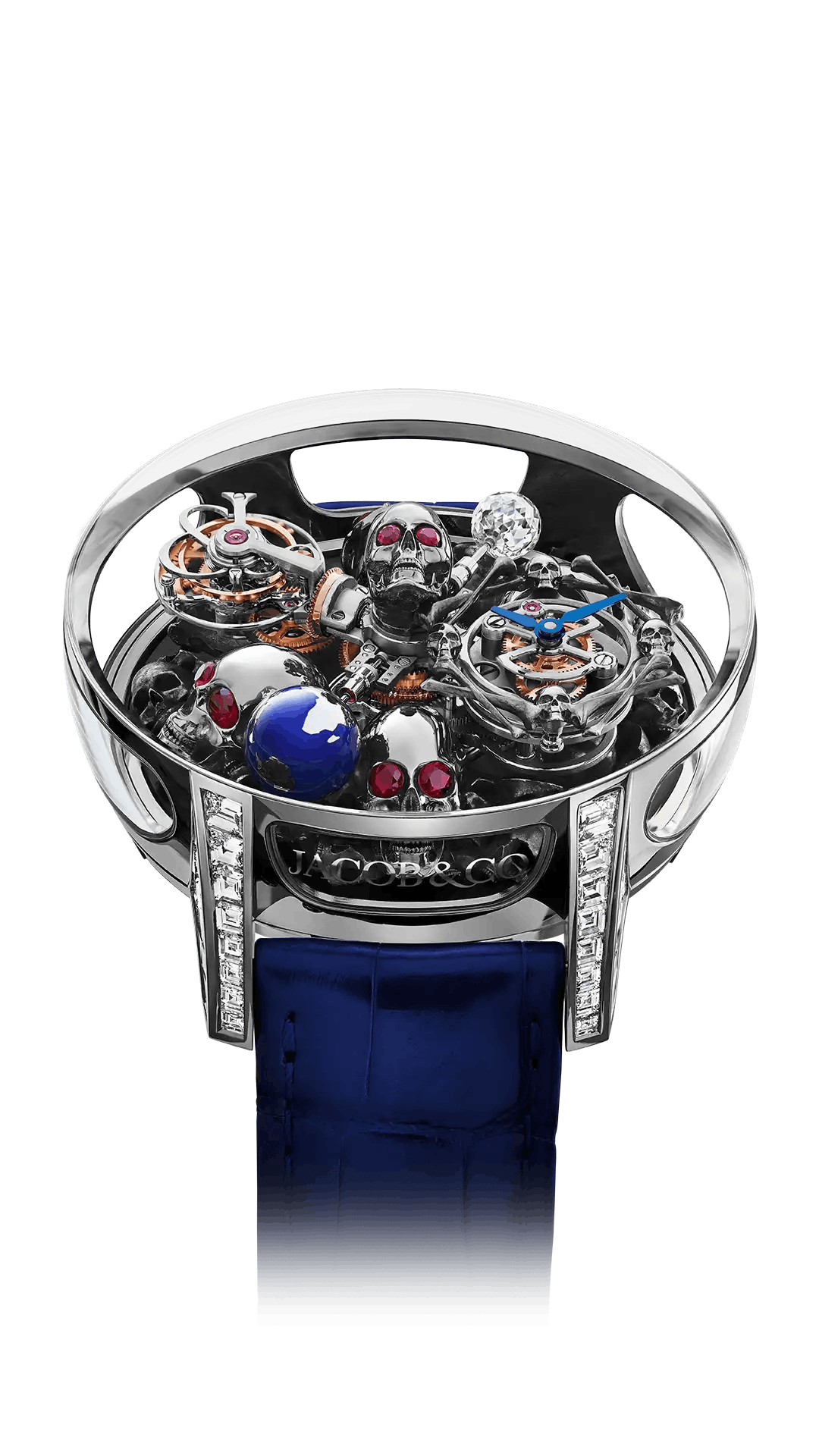 Jacob Co Newunique Astronomia Tourbillon Baguette Rainbow