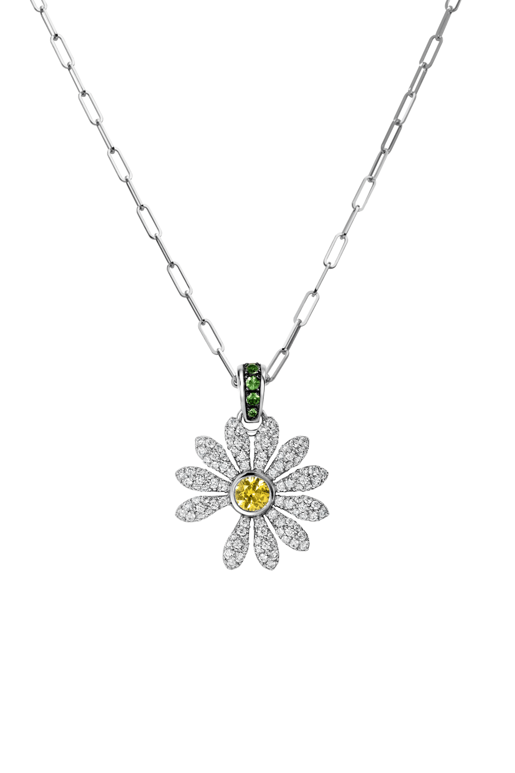 PEACEMINUSONE Yellow Sapphire Pendant