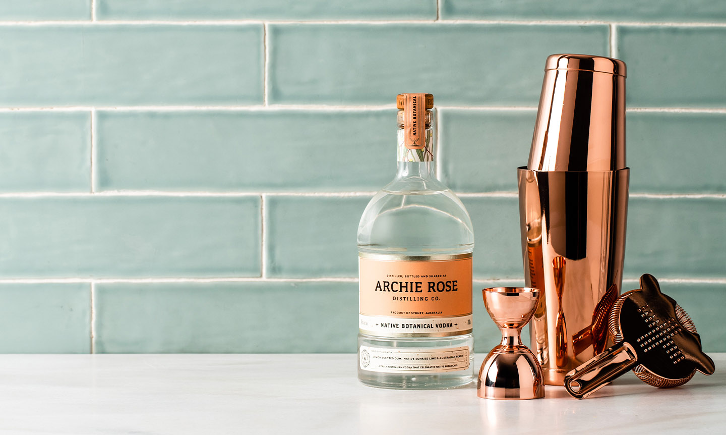 Archie Rose Copper Cocktail Kit & Native Botanical Vodka