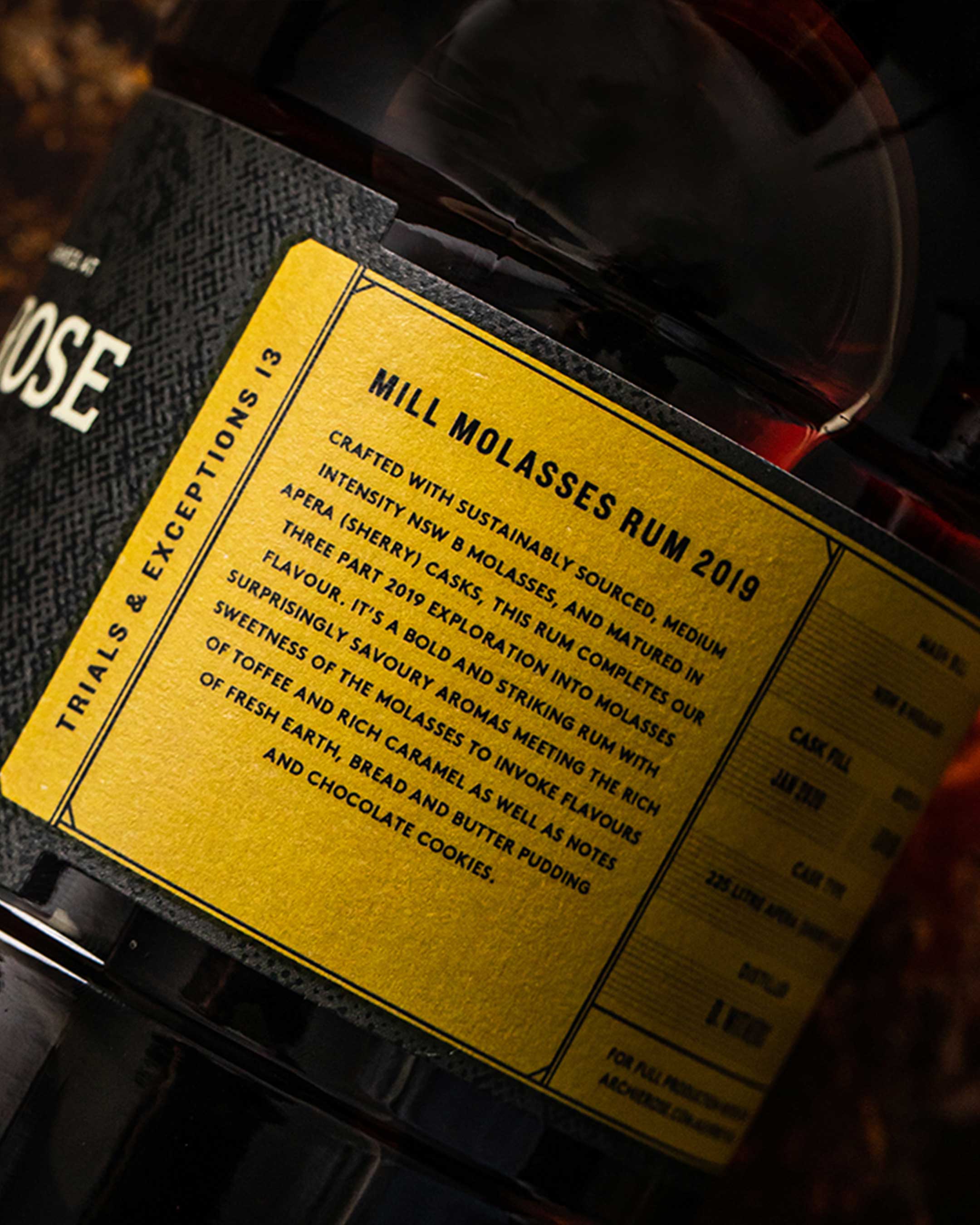 Mill Molasses Rum 2019 | Archie Rose Distilling Co.