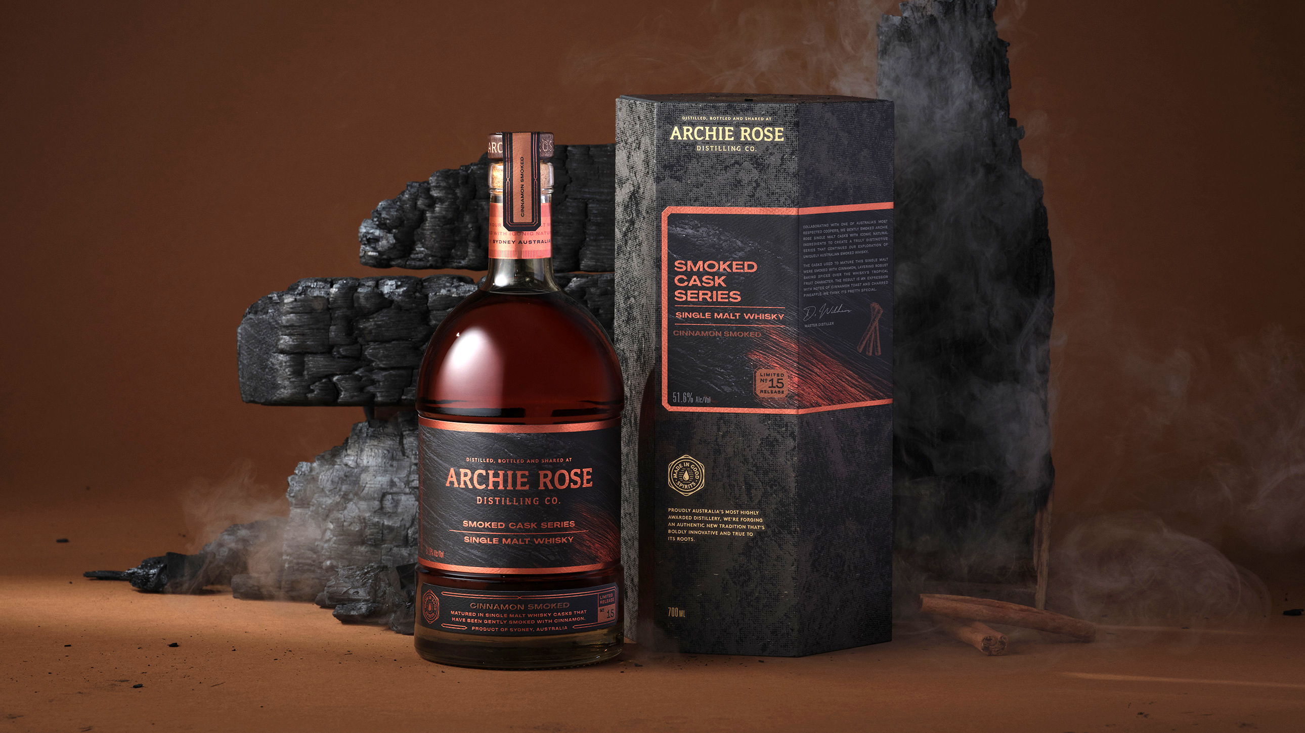 Cinnamon Smoked Cask Single Malt Whisky