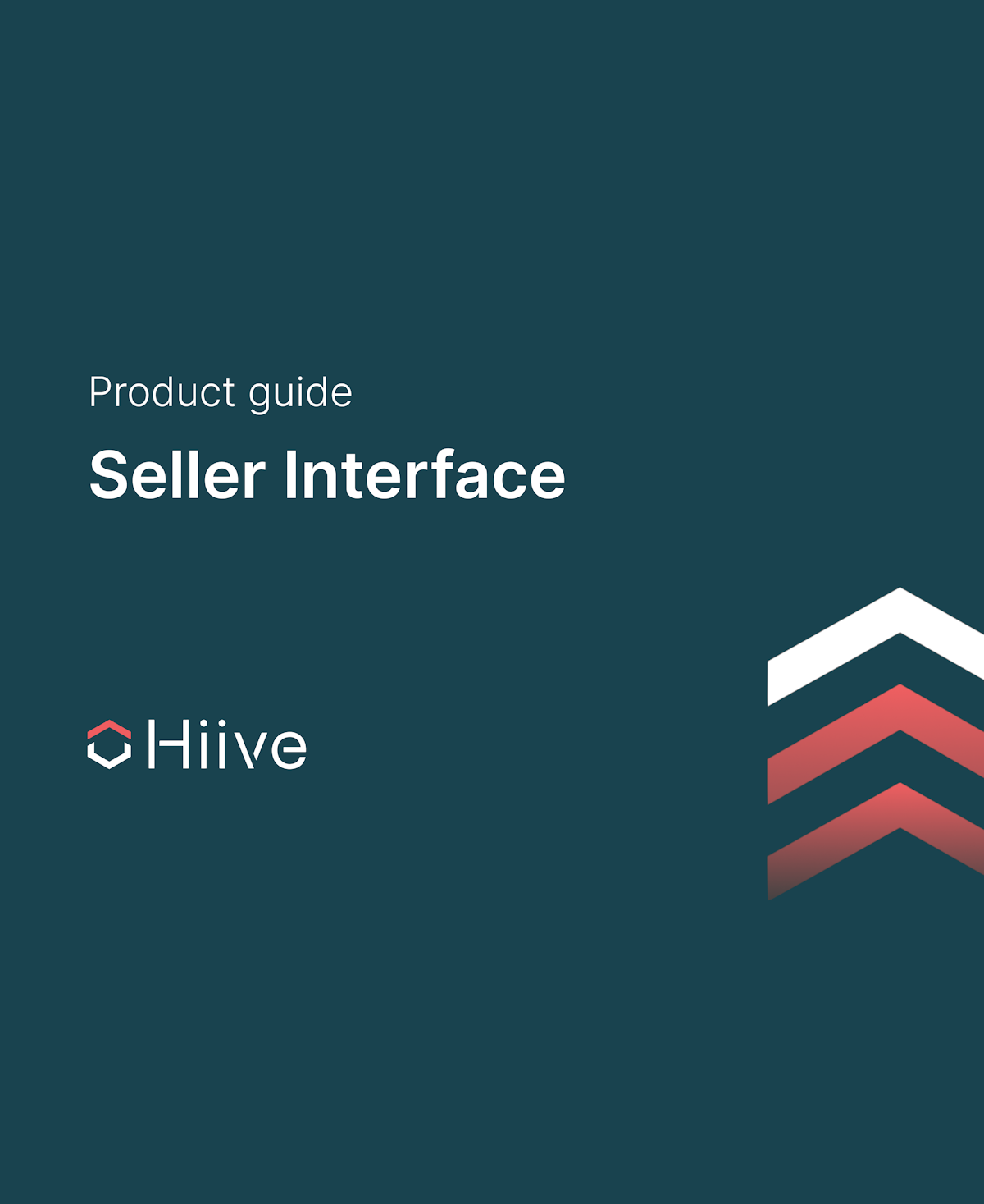 Product Guide: Seller Interface