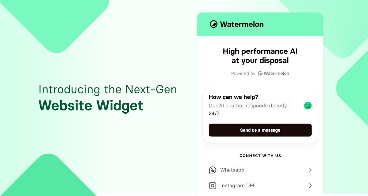 Get ready for the Next-Gen Website Widget | Watermelon